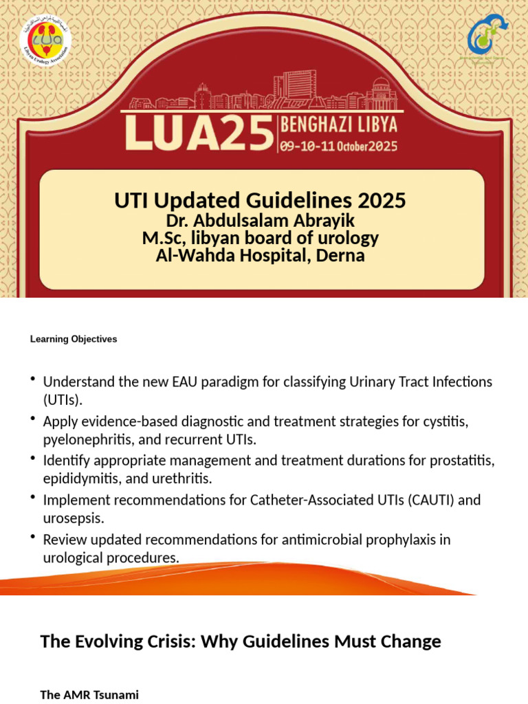 UTI Updated Guidelines 2025 The Last | PDF | Urinary Tract Infection ...