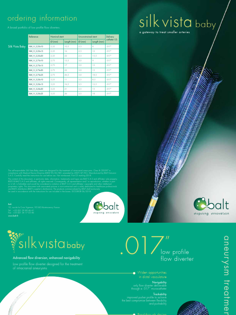 Balt Silk Vista Baby Brochure | PDF | Cardiovascular Diseases | Medical ...