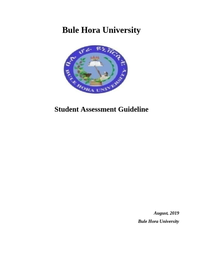 Bule Hora University Assessment Guidelines | PDF | Educational Assessment