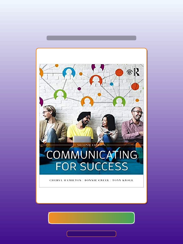 Communicating for Success 2nd Edition eBook and TestBank Bundle Get It ...