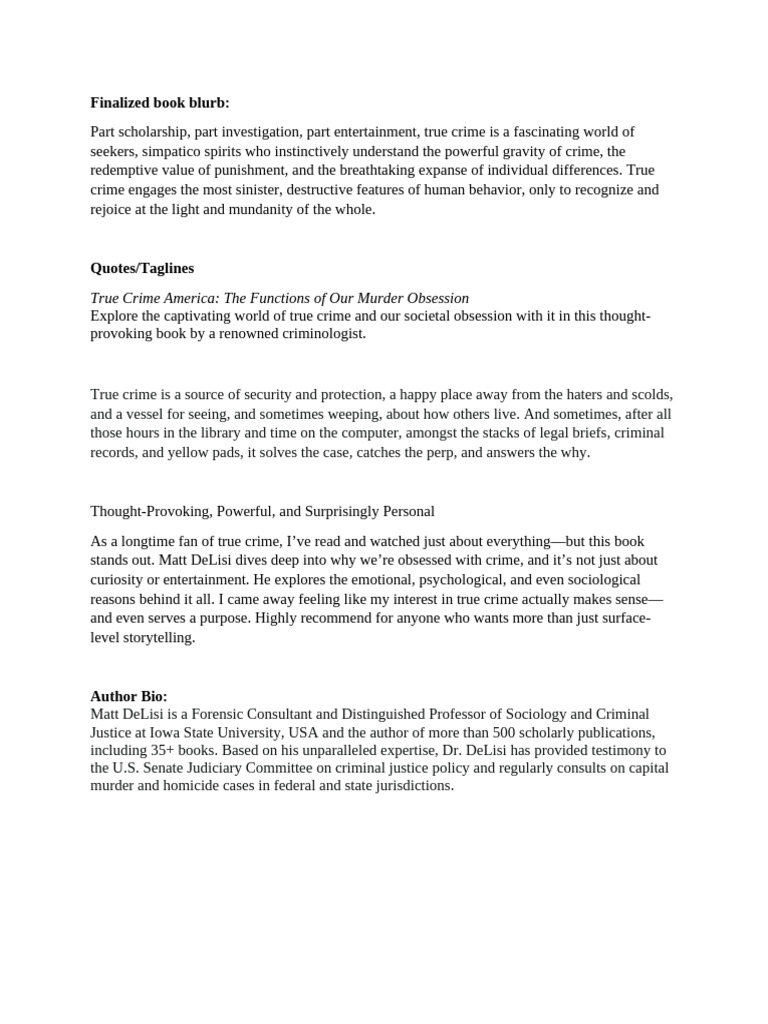 DeLisi A+ Content | PDF