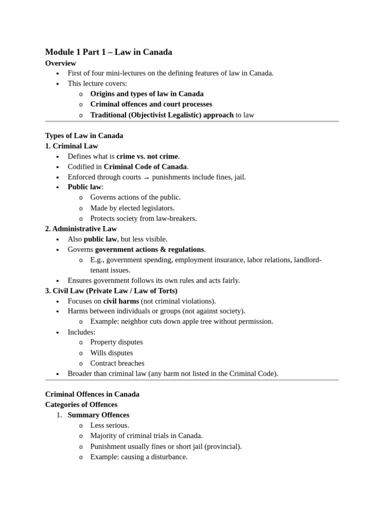 Module 1 Lecture Notes | PDF | Deviance (Sociology) | Crimes