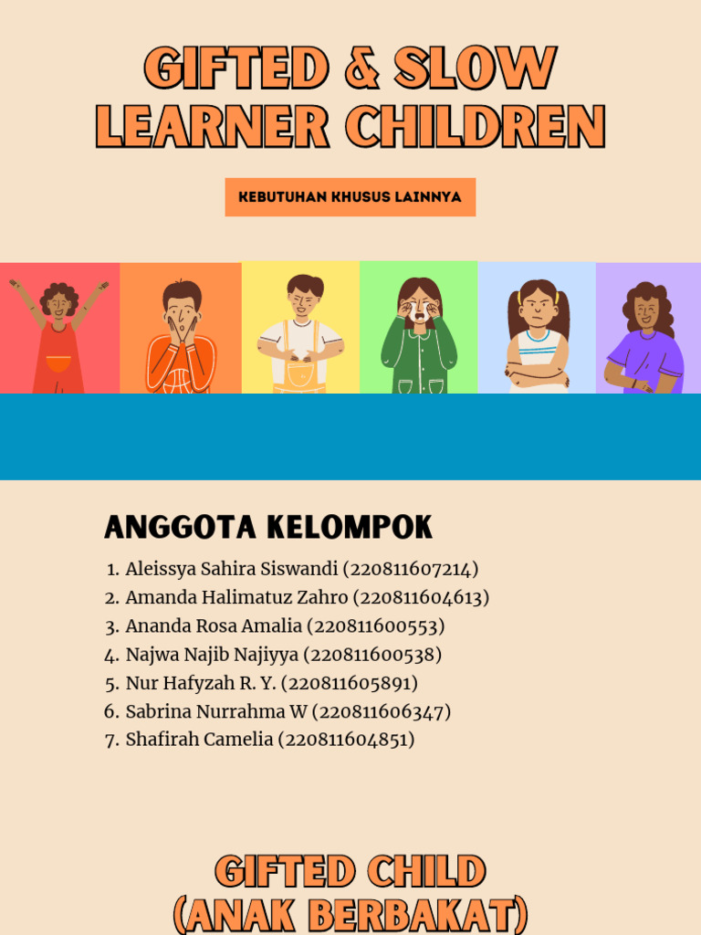 Anak Gifted dan Slow Learner: Panduan Edukasi | PDF