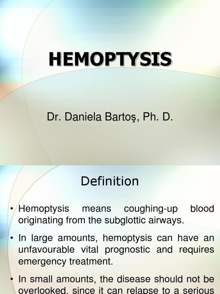 Hemoptysis | Pneumonia | Lung