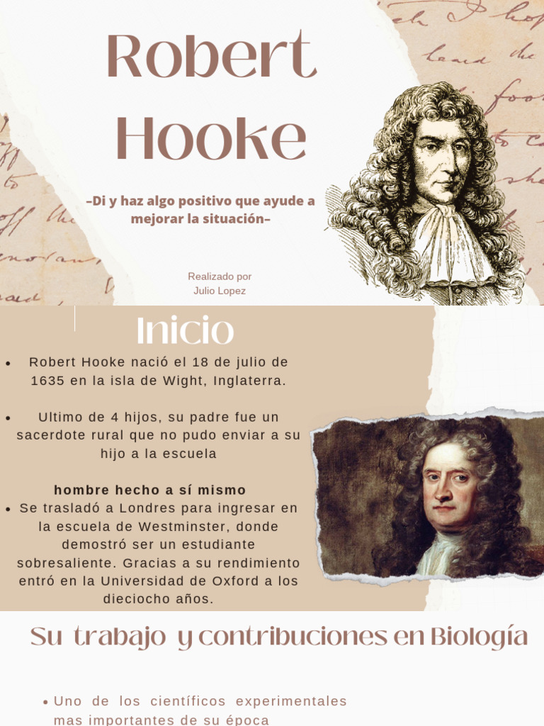 Presentacion Robert Hook | PDF
