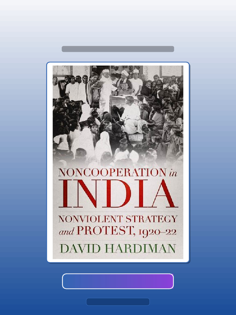 Get PDF of Noncooperation in India Nonviolent Strategy and Protest ...