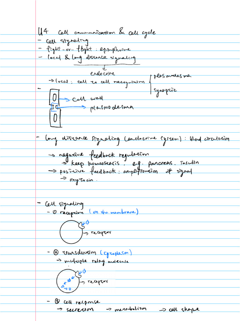 Cell Communication and Signaling Mechanisms | PDF