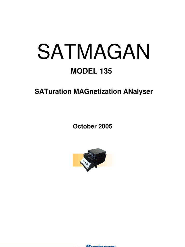 Satmagan 135 Magnetic Analyzer Overview | PDF | Magnetism | Iron