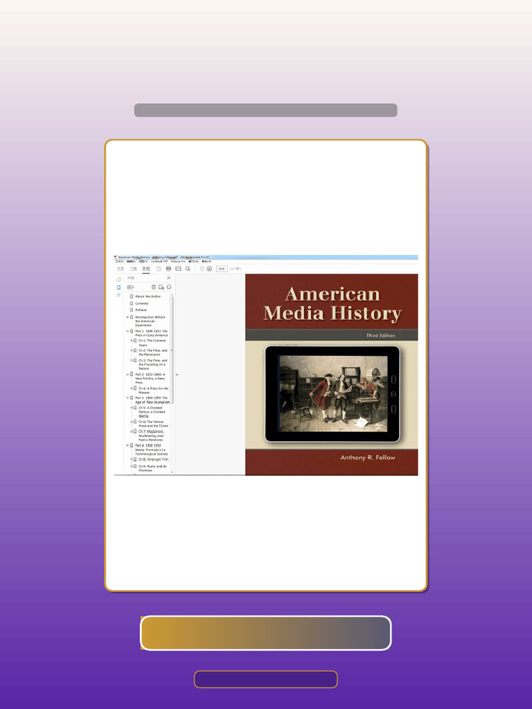 American Media History 3rd Edition Ebook and TestBank Bundle Get It Now ...