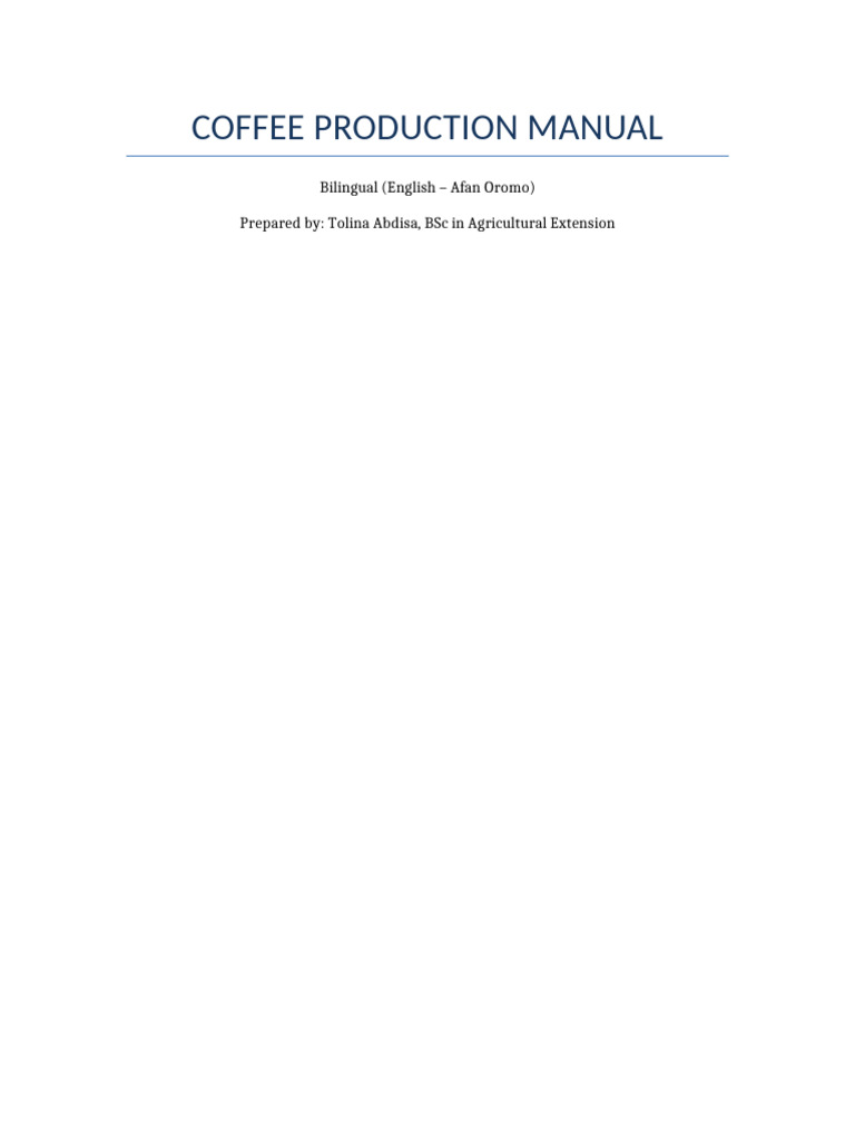 UTF8Coffee Production Manual Colored Preview | PDF