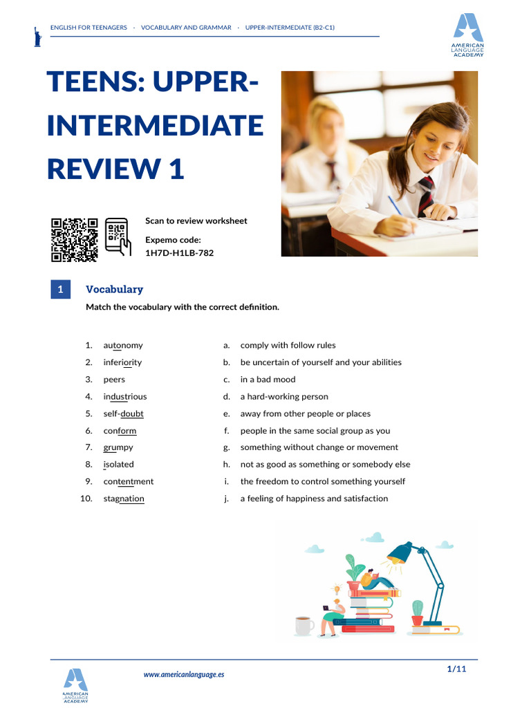 Upper-Intermediate English for Teens Guide | PDF | Linguistics