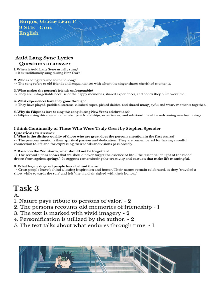 Greatness and Friendship Reflections | PDF