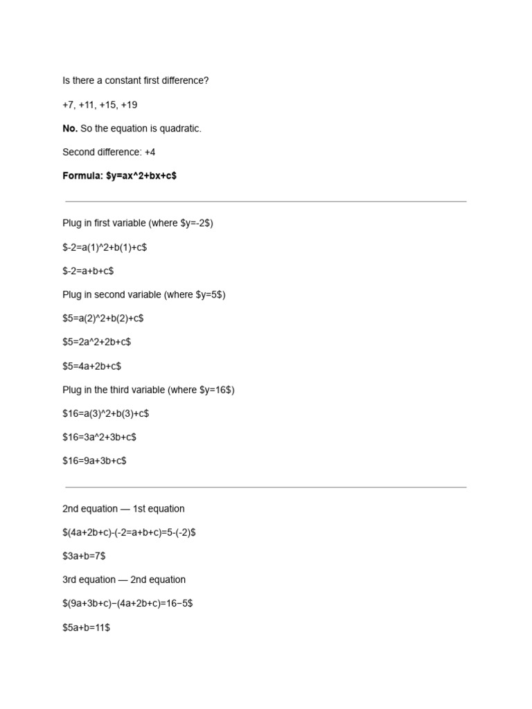 Finding Equations of Parabolas | PDF