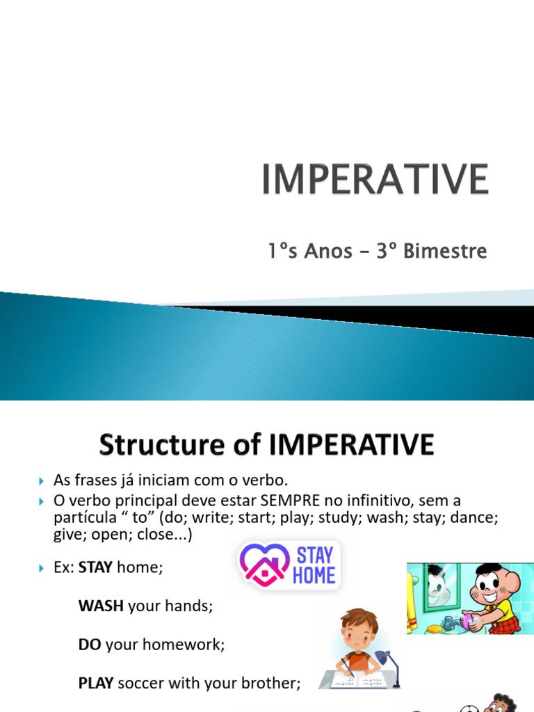 Slides Imperatives - 1º Anos 2025-1 | PDF
