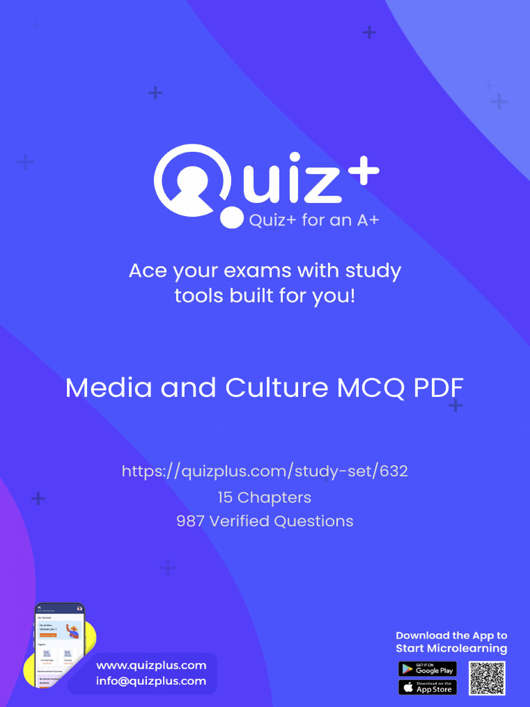 Media and Culture MCQ PDF | PDF | Theory | Video Games