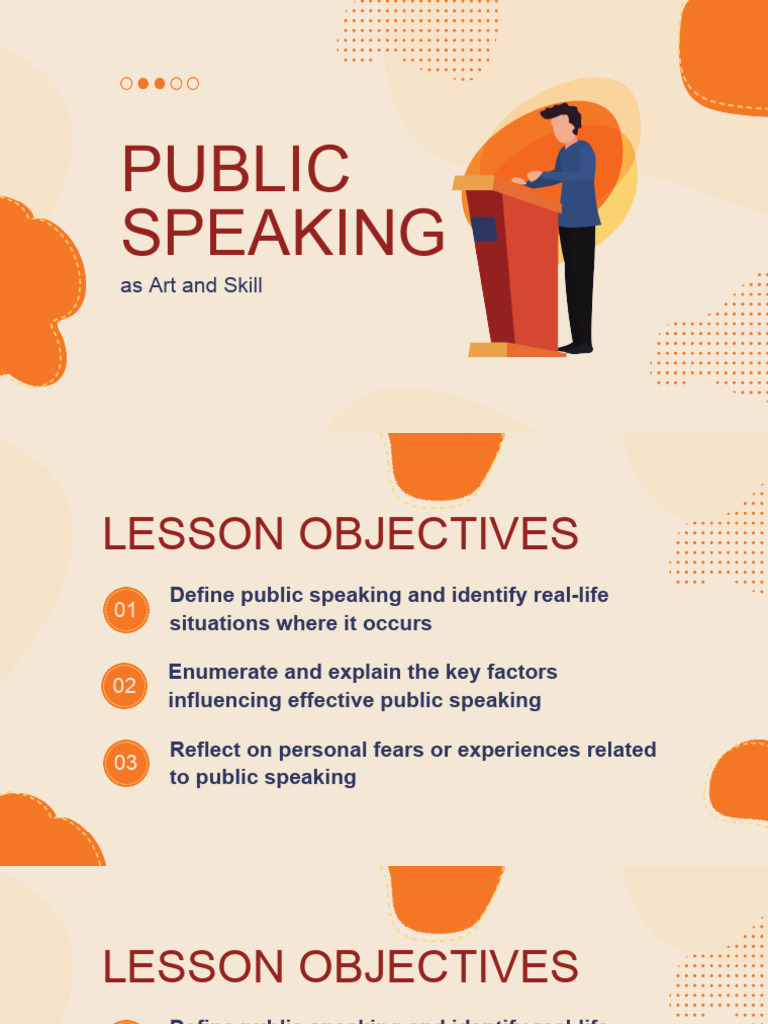 10 LESSON 2 Public Speaking | PDF | Public Speaking | Cognition