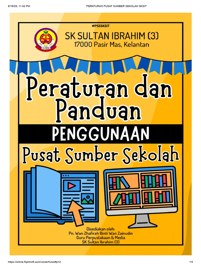Peraturan Pusat Sumber Sekolah Sksit | PDF