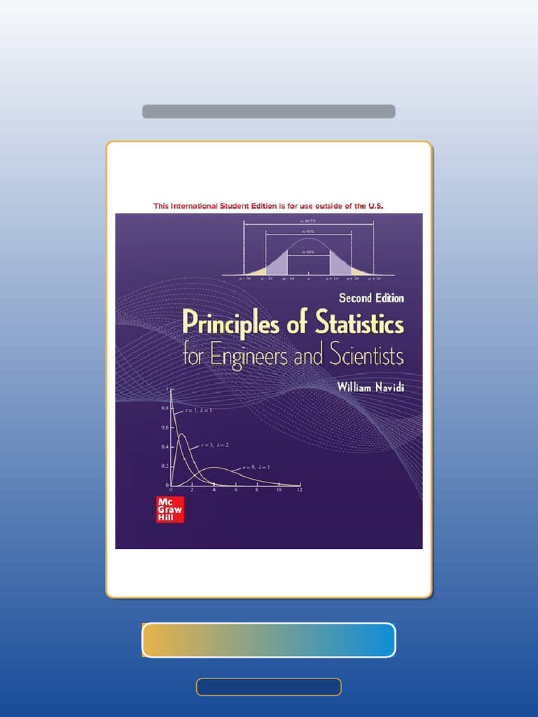Get PDF of ISE Principles of Statistics for Engineers and Scientists ...