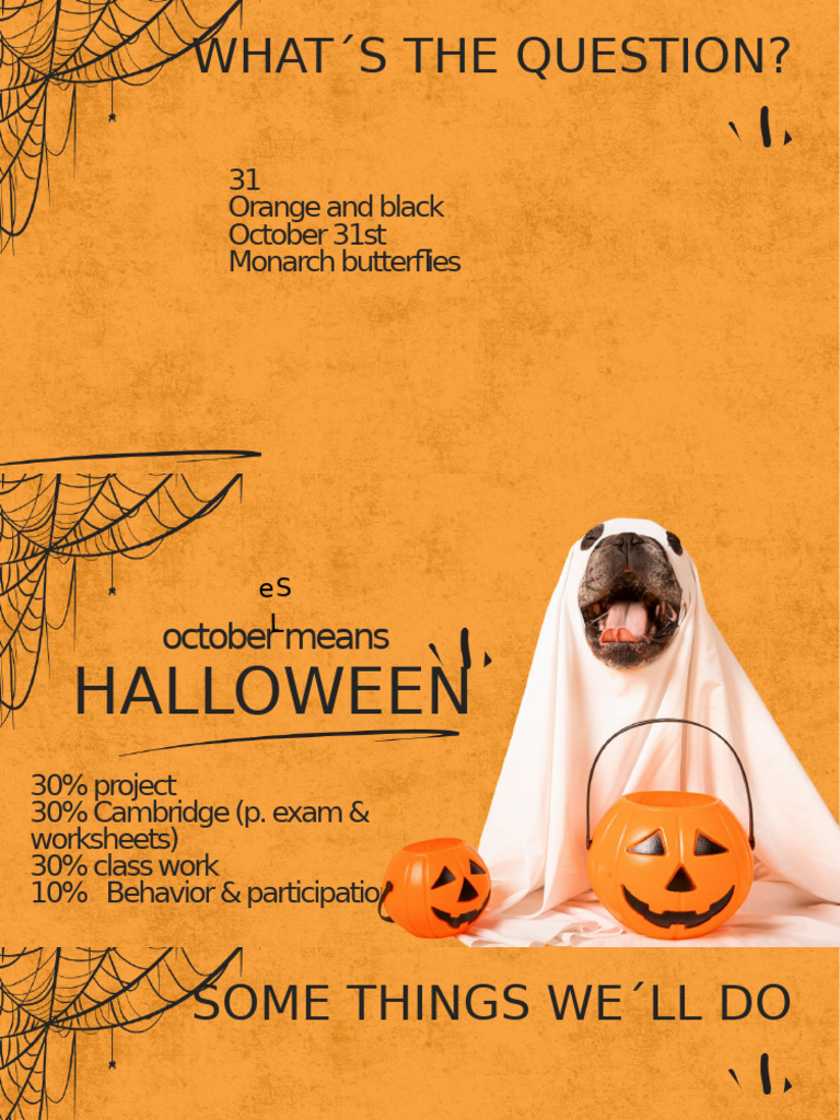 Halloween Project ESL 2025 | PDF