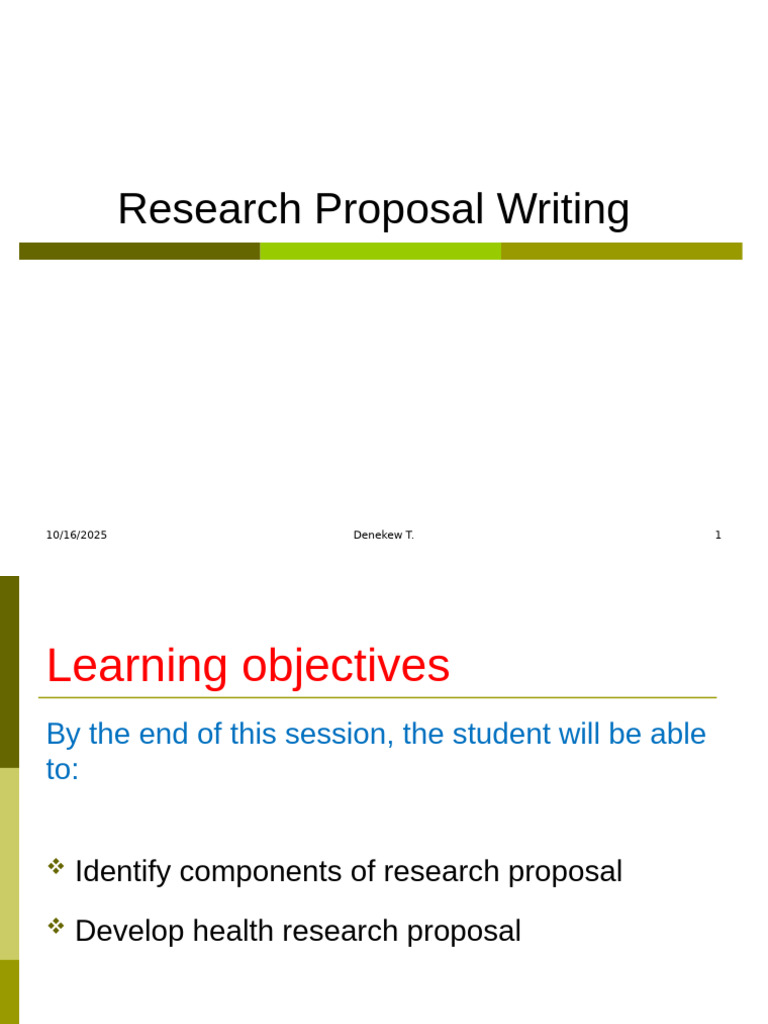 Research Proposal Writing | PDF | Sampling (Statistics) | Dependent And ...