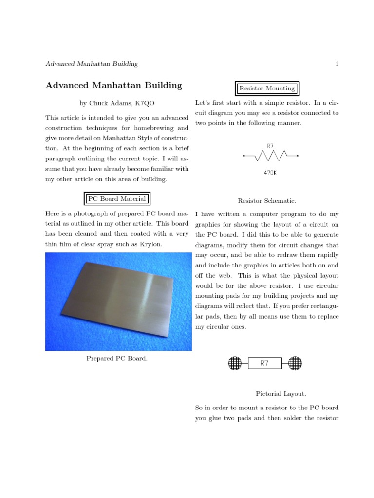 Advanced Techniques for Manhattan PCBs | PDF | Printed Circuit Board ...