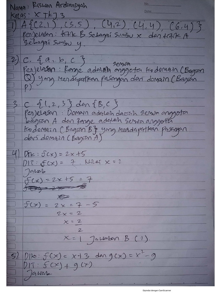 Riswan Ardiansyah - Matematika | PDF