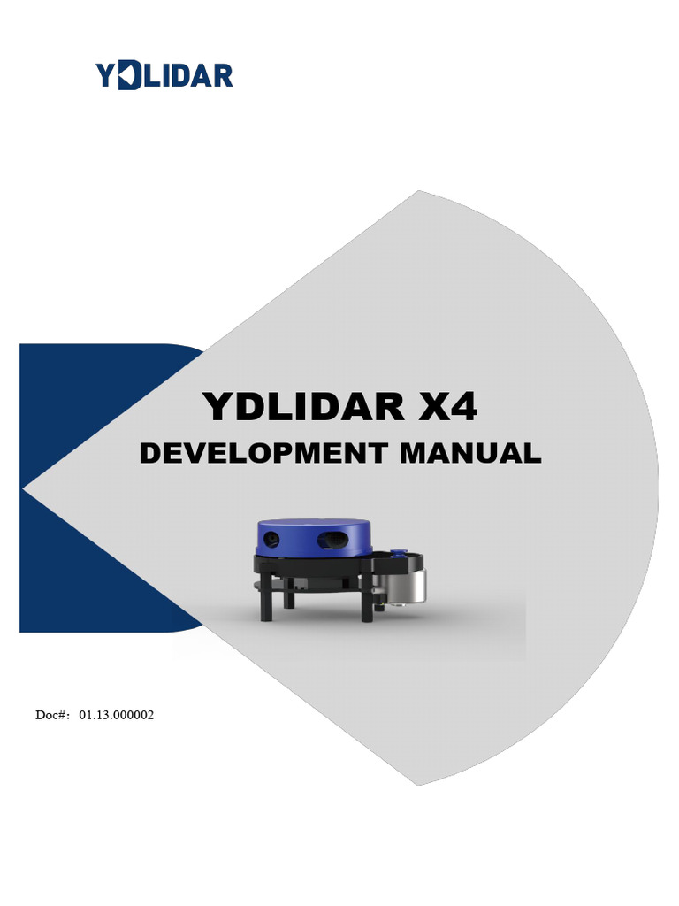 YDLIDAR X4 Development Manual | PDF | Booting | Computer Engineering