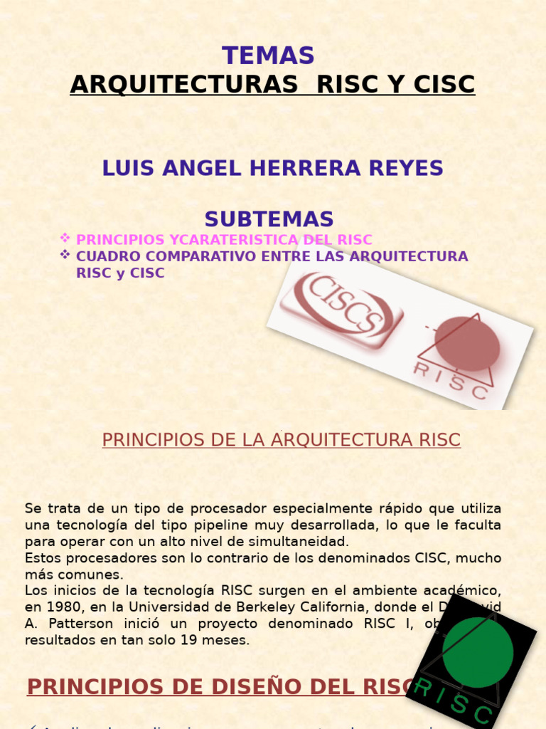 Herrera Cisc Andrys | PDF | Unidad Central de procesamiento | Informática
