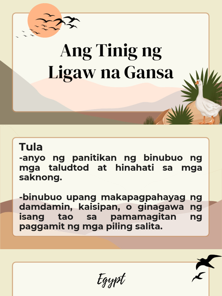 Ang Tinig NG Ligaw Na Gansa | PDF