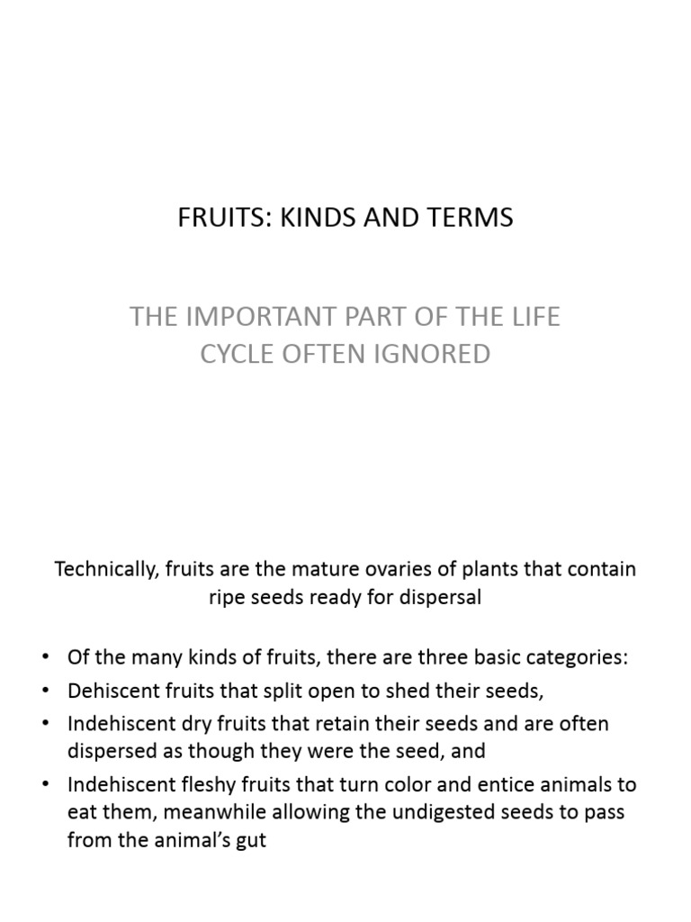 Types of Fruits and Their Characteristics | PDF | Fruit | Vegan Cuisine