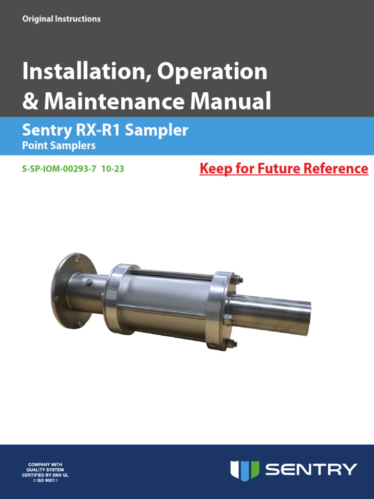 RX Sampler IOM S SP IOM 00293 7 10 23 | PDF | Valve | Piston