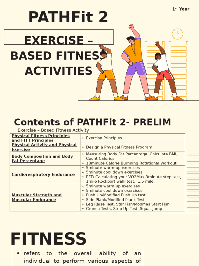PATHFit-2-NEW Exercise Based Fitness Activities | PDF | Physical Fitness | Body Mass Index