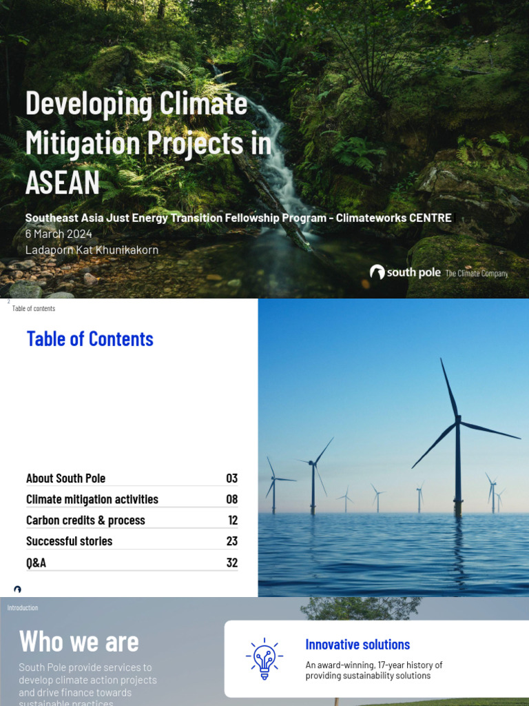 ASEAN Climate Mitigation Projects Guide | PDF | Climate Change ...