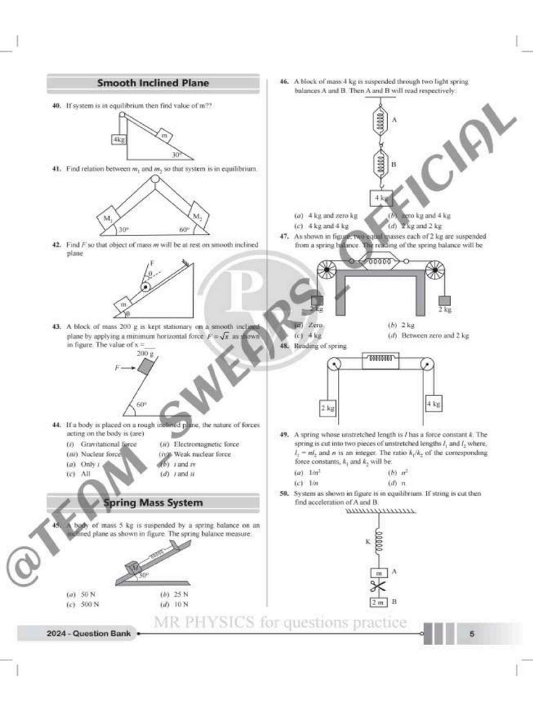 MR Physics 6000 Question 5 | PDF