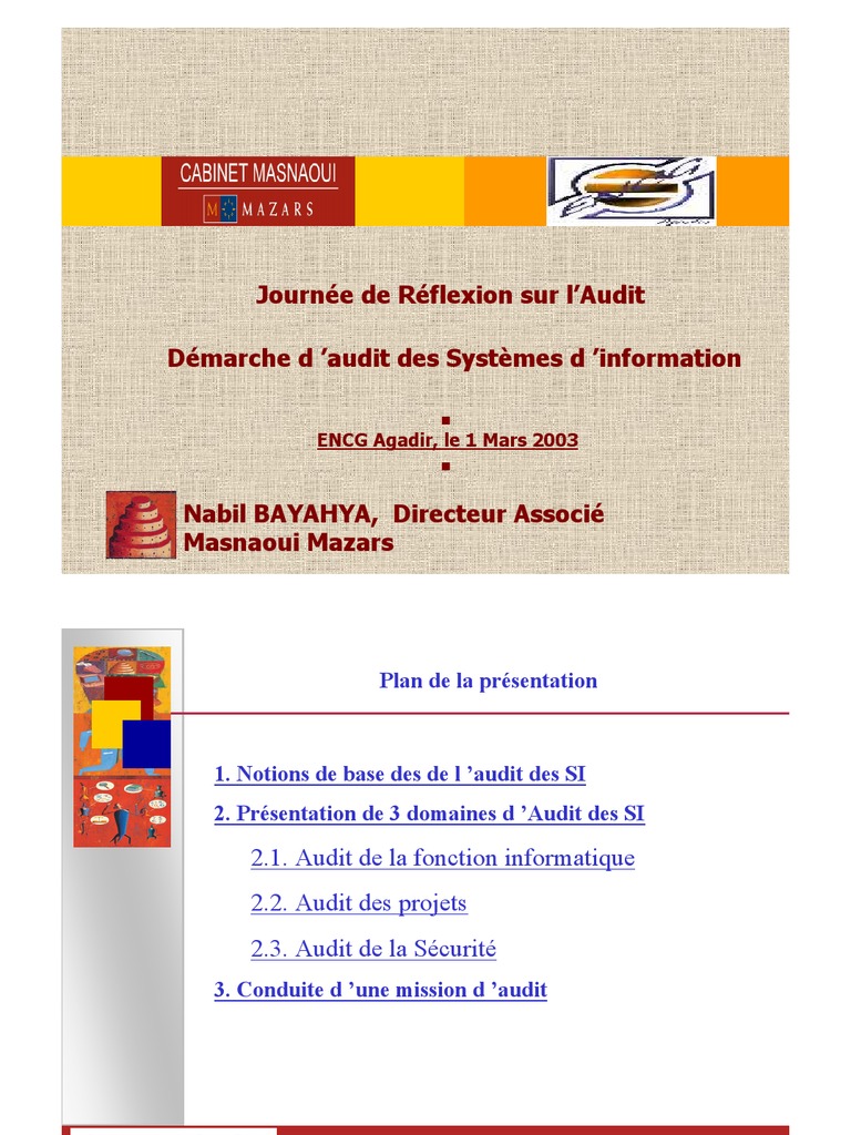 Audit Des Systemes D Information | PDF | Sécurité des systèmes d'information | Sécurité