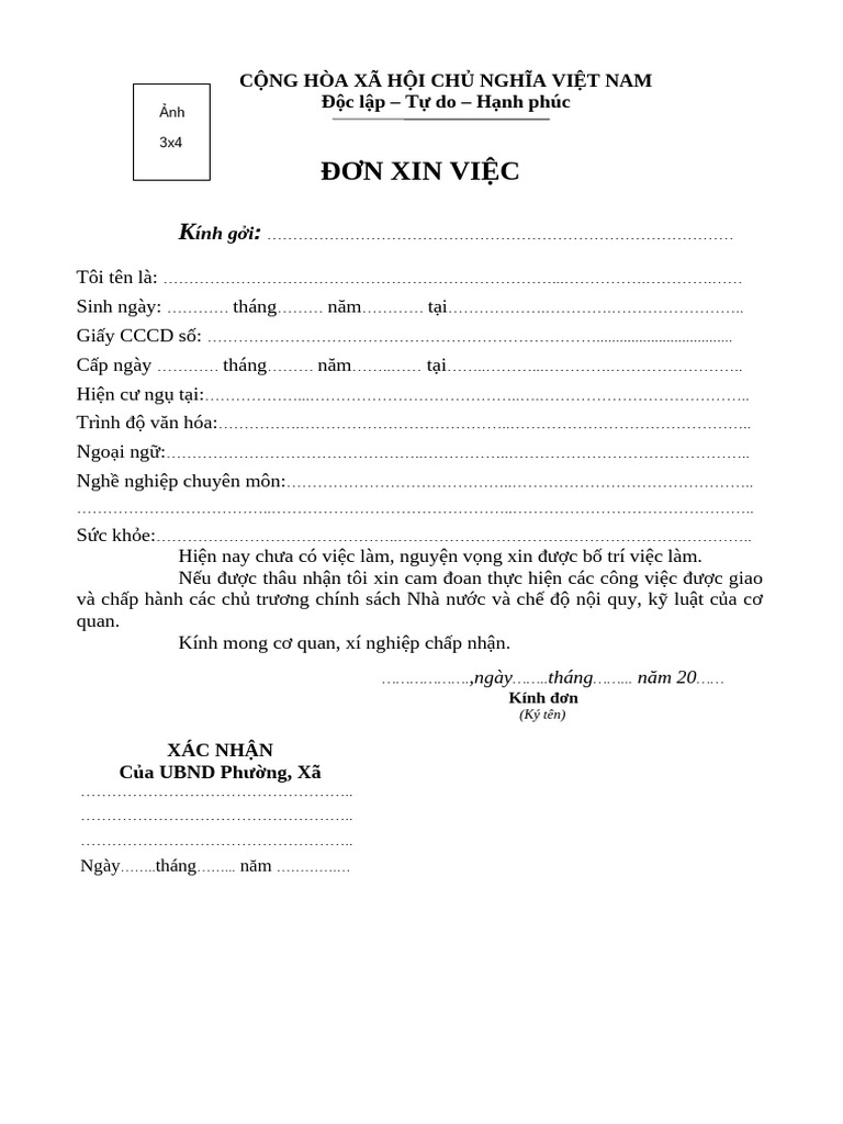 Don Xin Viec | PDF