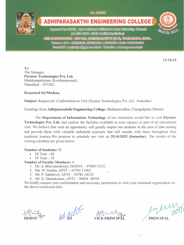IV Request Letter | PDF