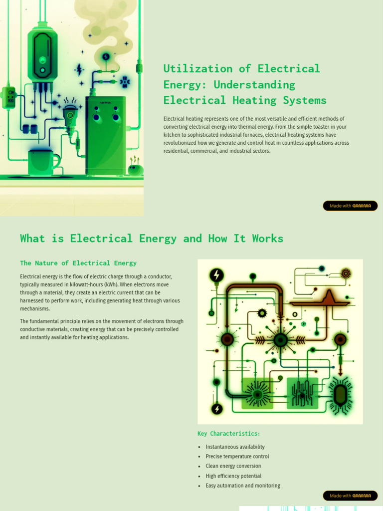 Utilization of Electrical Energy Understanding Electrical Heating Systems Invert | PDF ...