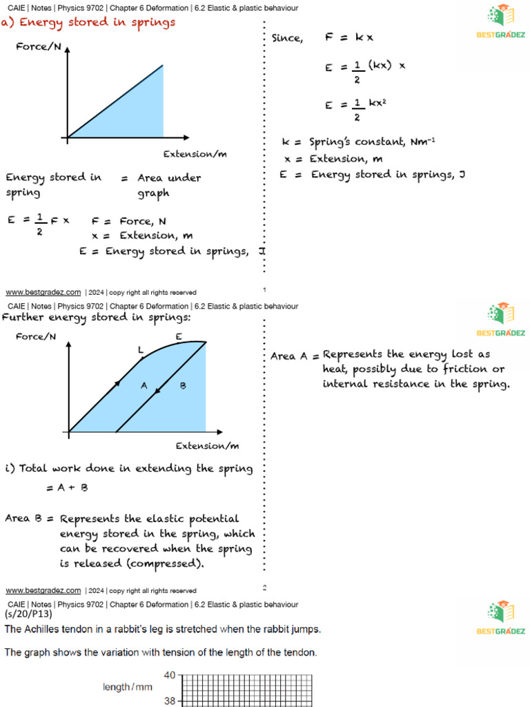 Deformation - Stress and Strain Energy | PDF | Elasticity (Physics ...