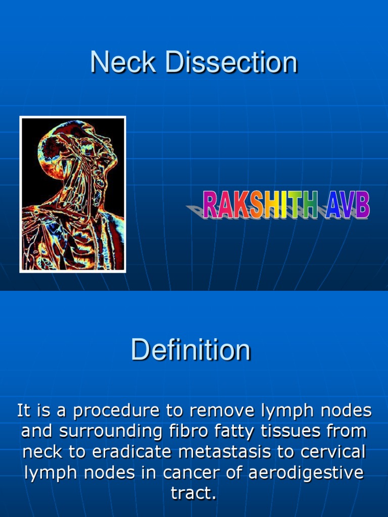 Neck Dissection | PDF | Neck | Anatomy