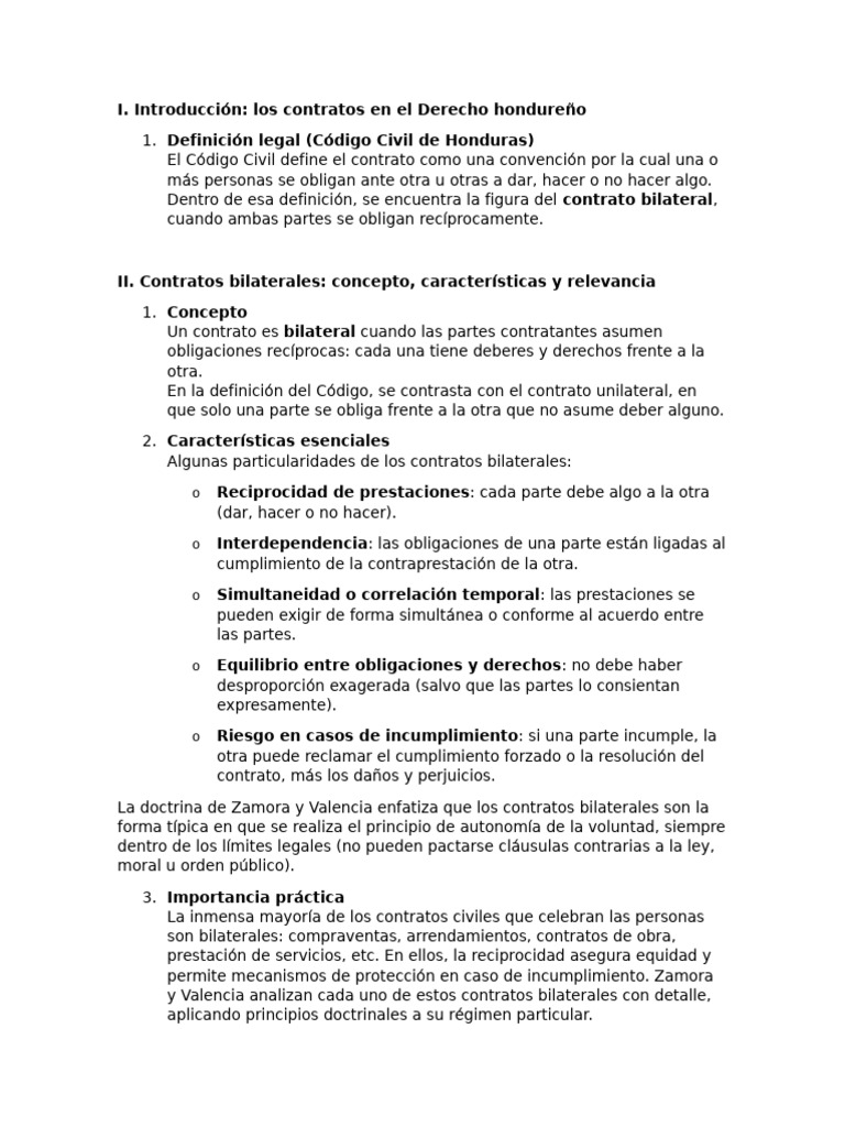 Aporte Contratos Bilaterales Elvia | PDF