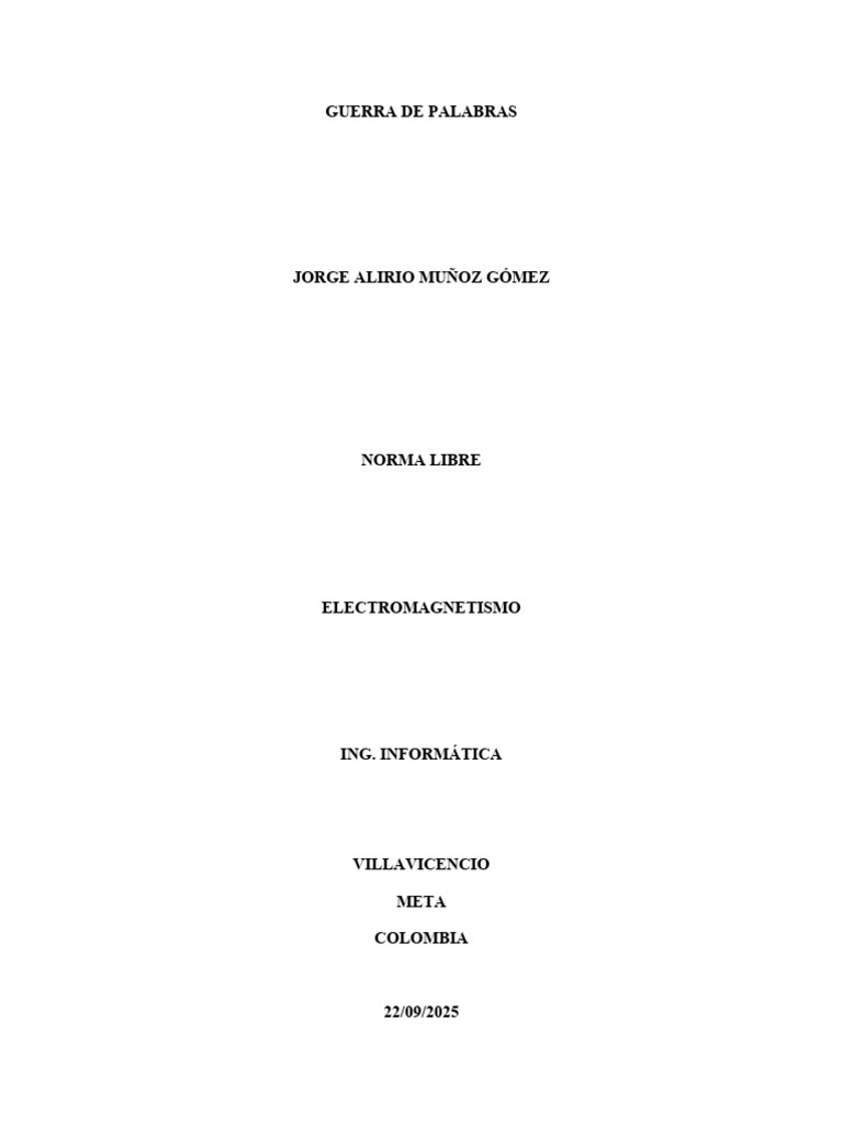 Trabajo de Jorge Muñoz. | PDF