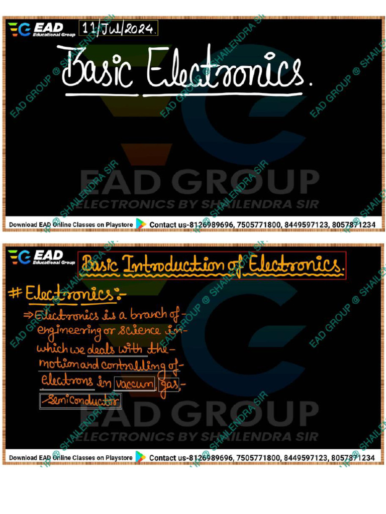Class-01 Basic Electronics by Shailendra Sir - 49925498 - 2025 - 10!04 ...