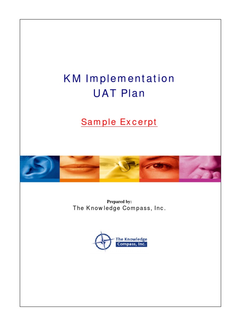 KM UAT Plan - Sample | PDF | System Administrator | Software Testing