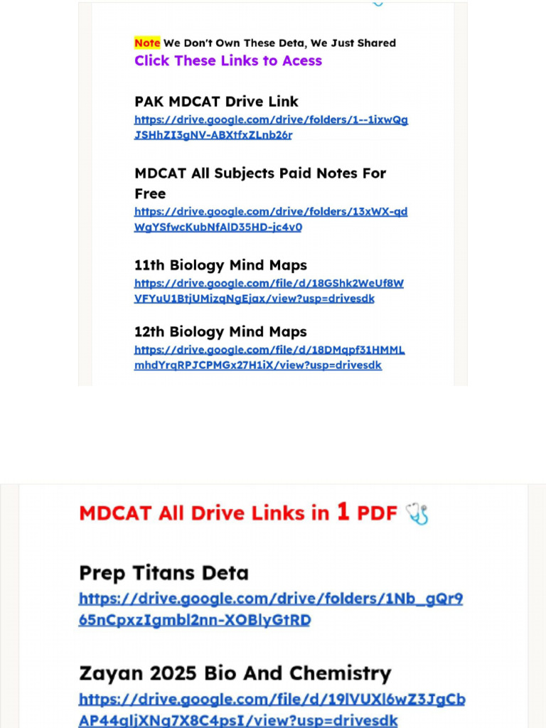 Mdcat Data For All Subject | PDF