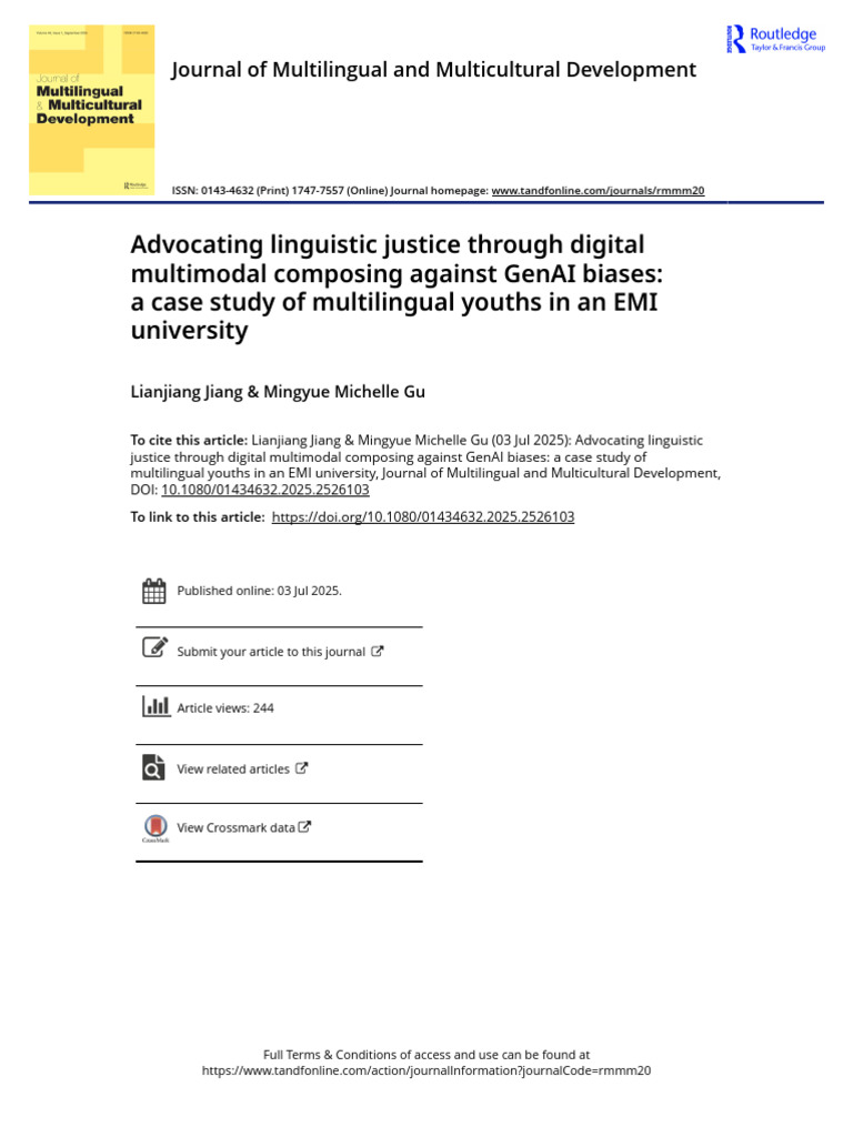 Advocating Linguistic Justice Through Digital Multimodal Composing ...