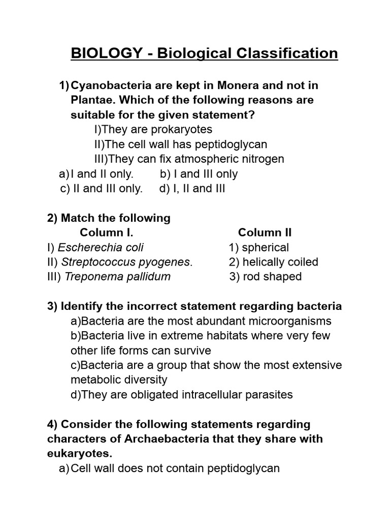 Biology Topic Biological Classification Akshara 19 5 24 Pdf