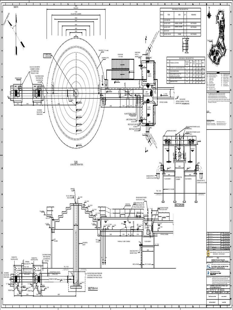 1-MGAD-Cascade-Aerator-&-Flash-Mixer-23-10-23 (2859) (1) - Mech GA | PDF