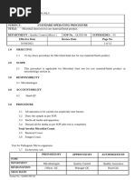 Coliform Testing SOP for Drinking Water | PDF | Sterilization ...
