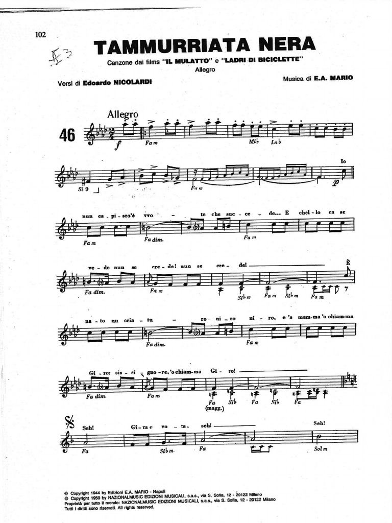 Tammuriata Nera | PDF